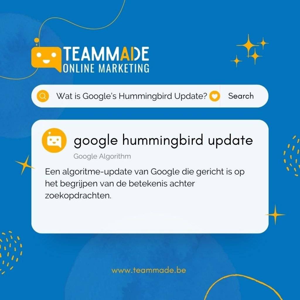 Wat is Google’s Hummingbird Update? - Team Made